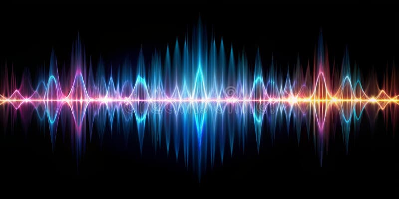 Waveform Conversations Abstract Art AI-Created Content Stock ...