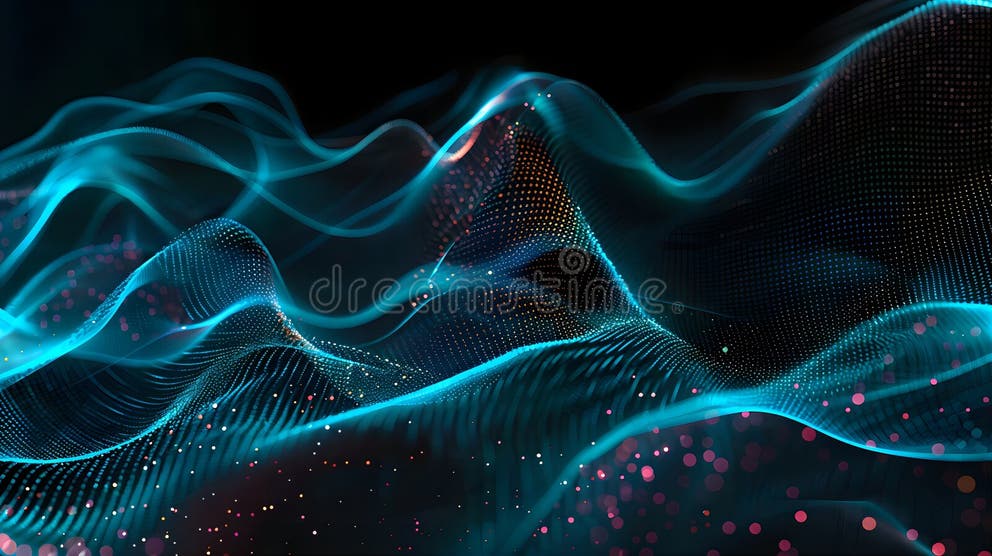 Waveform Elegance - PPT Background Stock Illustration - Illustration of ...