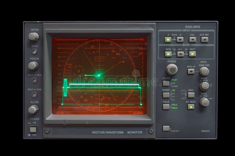 Waveform Monitor stock image. Image of dial, monitor, electronic - 807163