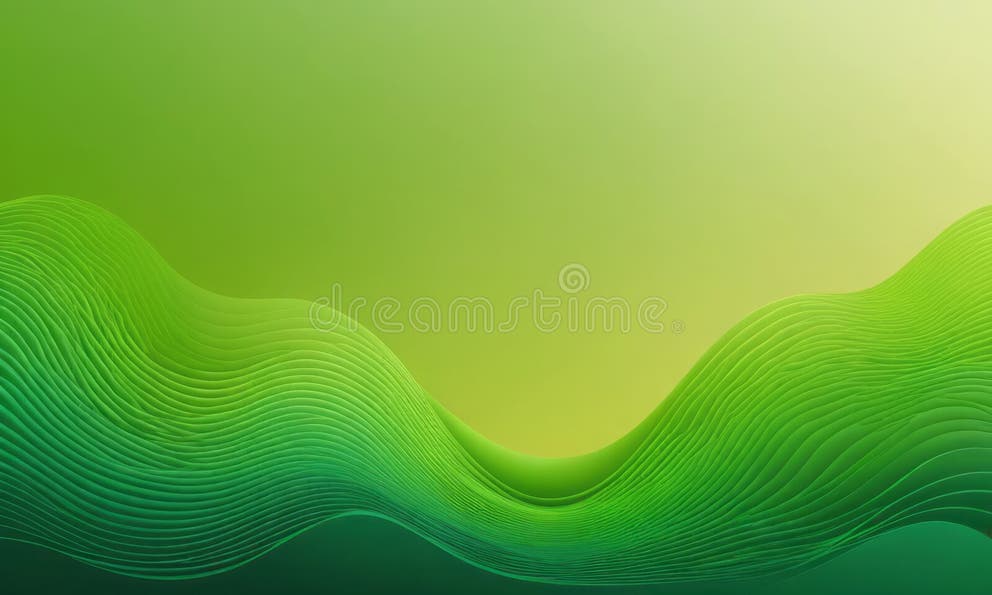 Waveform Shapes in Green Spring Green Stock Image - Image of green ...