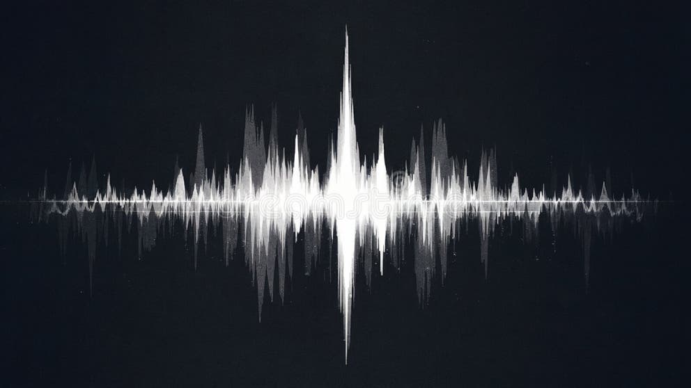 A Waveform, Which is a Visual Representation of Sound Waves. Stock ...