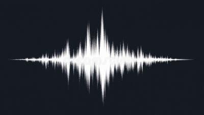 A Waveform, Which is a Visual Representation of Sound Waves. Stock ...