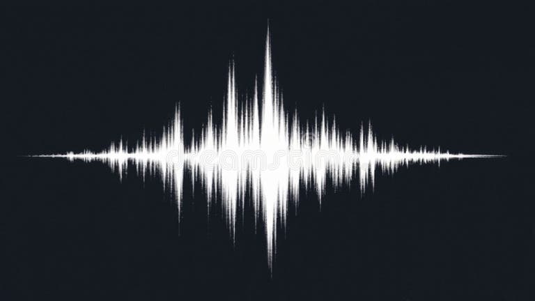 A Waveform, Which is a Visual Representation of Sound Waves. Stock ...