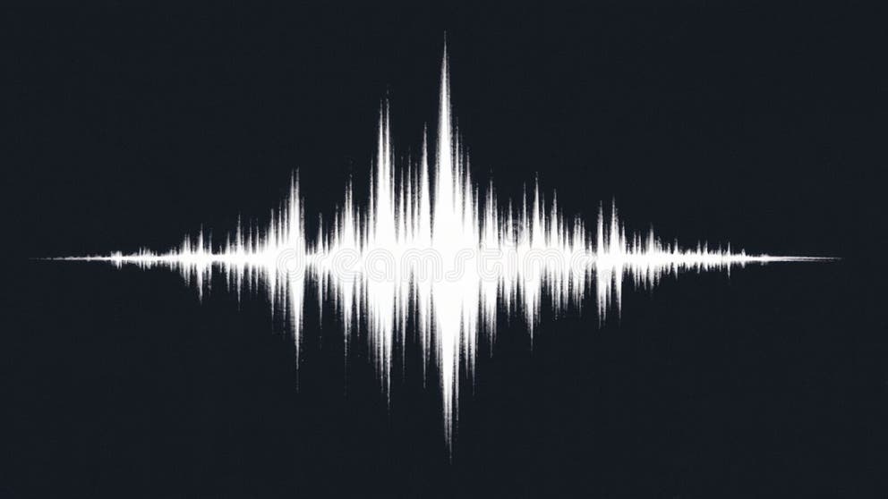 A Waveform, Which is a Visual Representation of Sound Waves. Stock ...