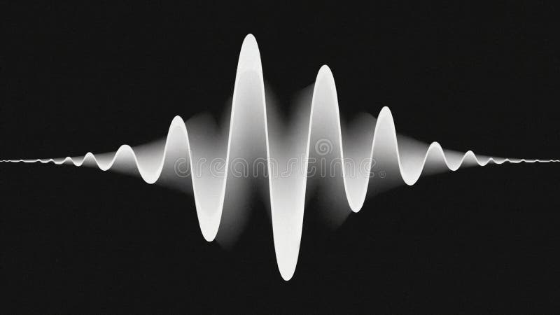 A Waveform, Which is a Visual Representation of Sound Waves. Stock ...