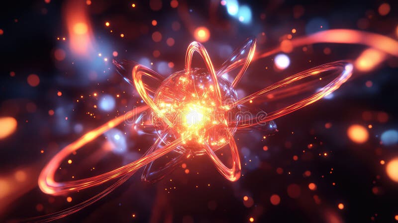 Wavefunction Lighting Up Quantum Particle Stock Illustration ...