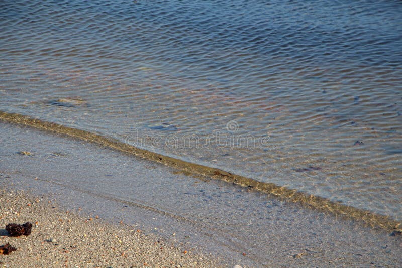 Wavelet on the beach stock image. Image of ripples, seashore - 115616247