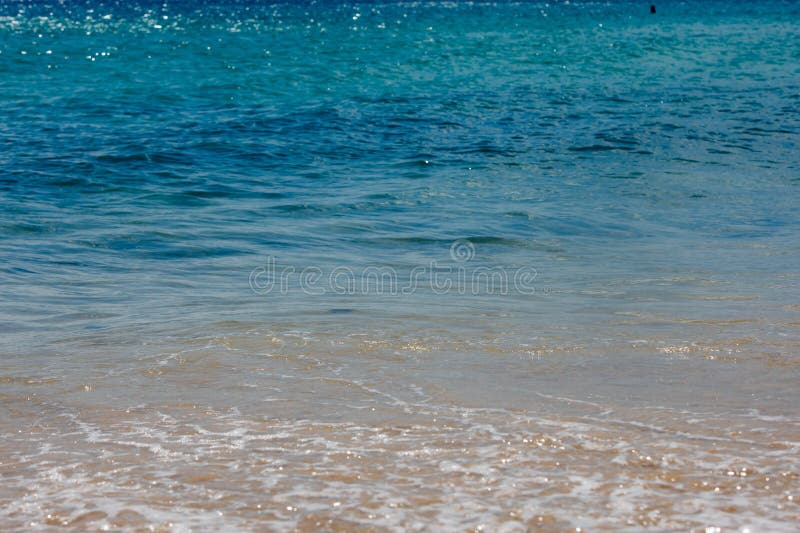 Small Waves on the Edge of a Lagoon Stock Photo - Image of sand, wave ...