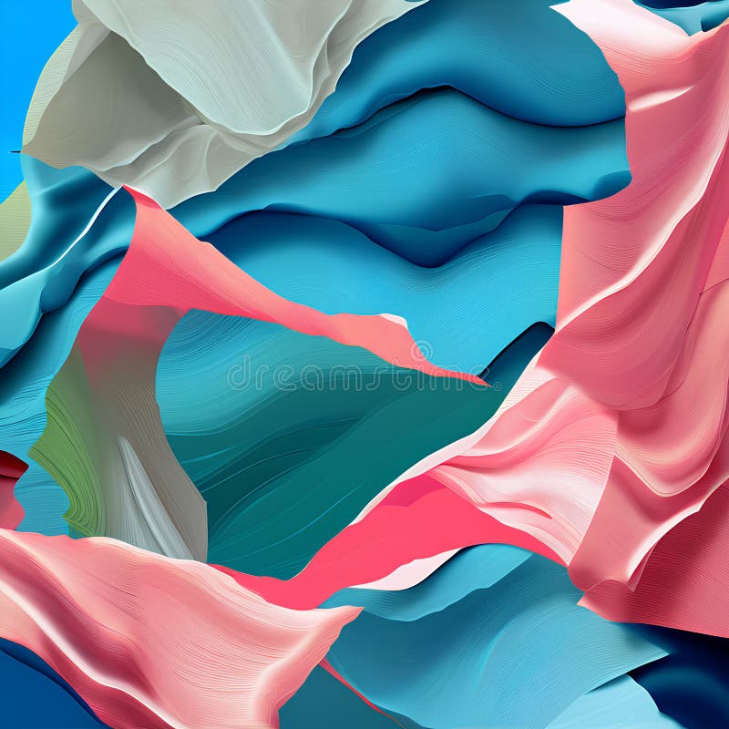 Wavering colorful sheets stock illustration. Illustration of color ...