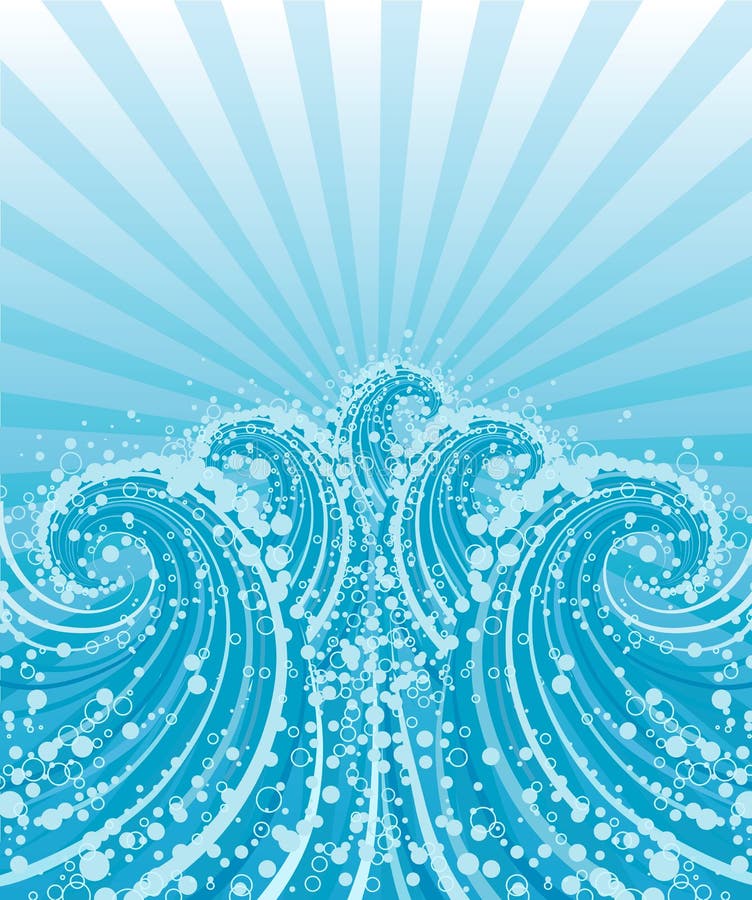 Waves. stock vector. Illustration of ocean, artistic, deep - 2647013