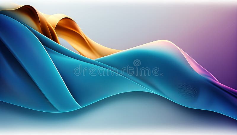 Waves Abstract Background Gradient Color. UI UX Design. Stock ...