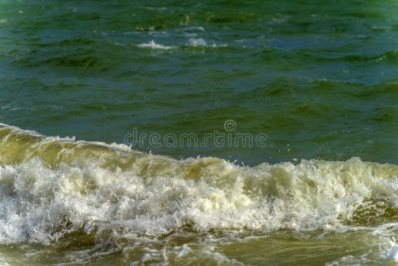 Waves Along the Coast during a Storm Stock Image - Image of coastal ...
