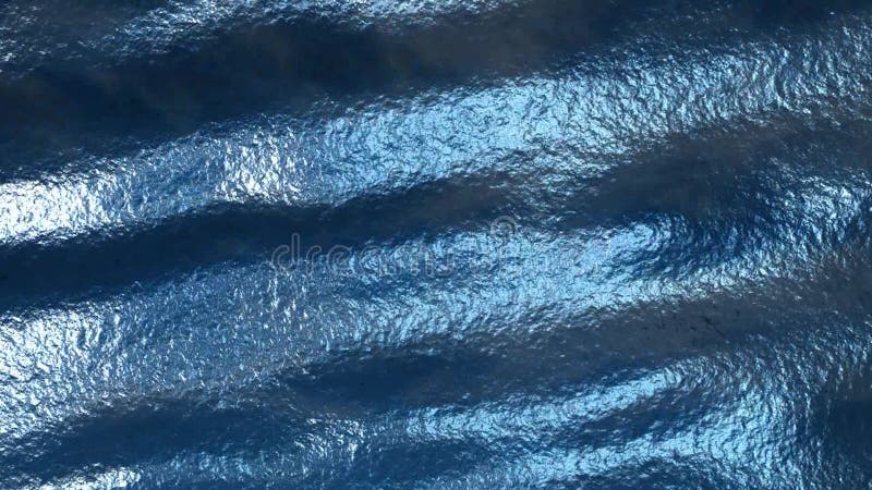 Sea Waves Animation with Flat Design Stock Footage - Video of blue ...