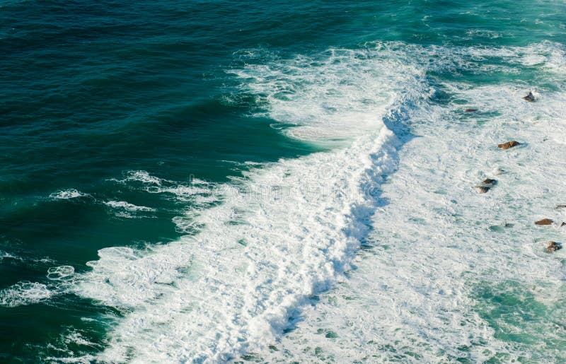 Waves of the Atlantic Ocean Stock Photo - Image of reflection, europe ...