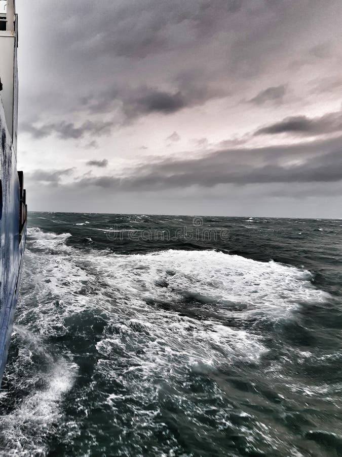 Waves in the Atlantic Ocean, Strong Wind Stock Photo - Image of wave ...