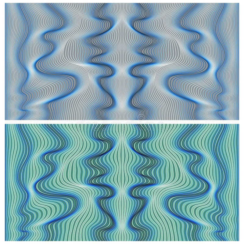 Waves Background with Distortion Effect Stock Vector - Illustration of ...