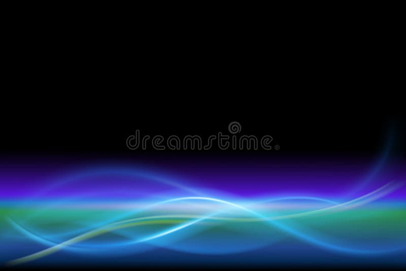 Blue Waves Natural Lights of Universe Image Background Stock Vector ...