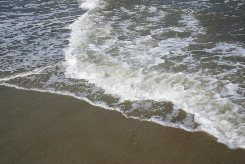 Waves on beach stock image. Image of sand, beach, break - 150121