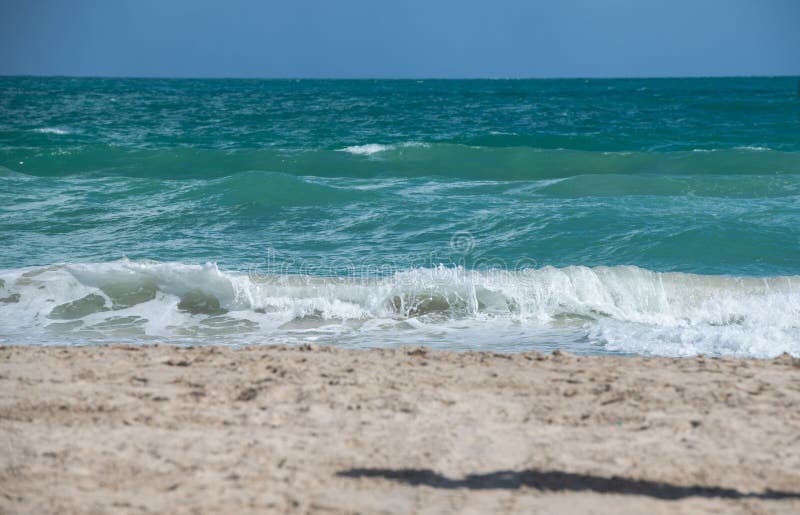 Waves at the Beach Miami Beach Florida Stock Image - Image of beach ...