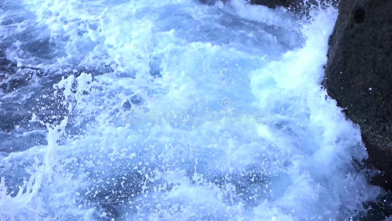 Waves Beating Against The Rocks Stock Footage - Video of splash, coast ...