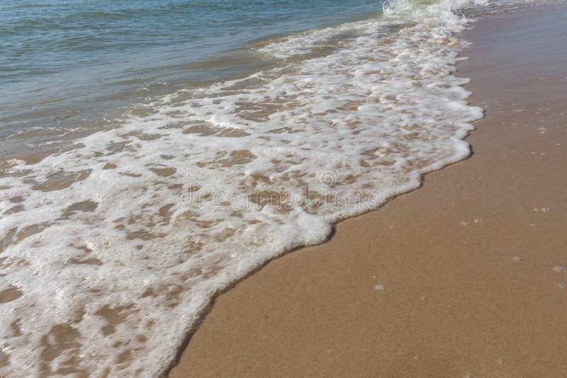 Tidal bore stock image. Image of sand, natural, ocean - 239633155