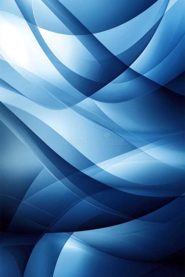 Waves of Blue Blend Seamlessly in a Gradient, Forming a Calming and ...