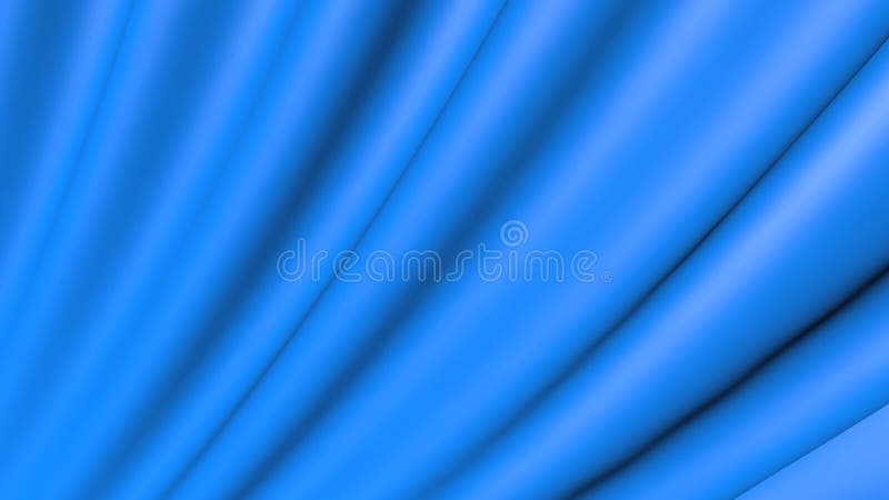 Waves of Blue Cloth from the Blowing Wind Stock Illustration ...