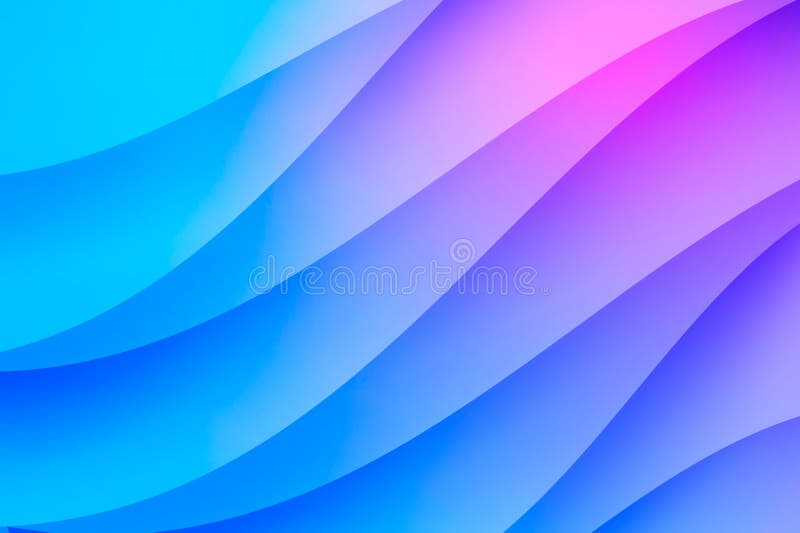 Waves Blue Pink Texture. Elegant Abstract Wave Background with Smooth ...