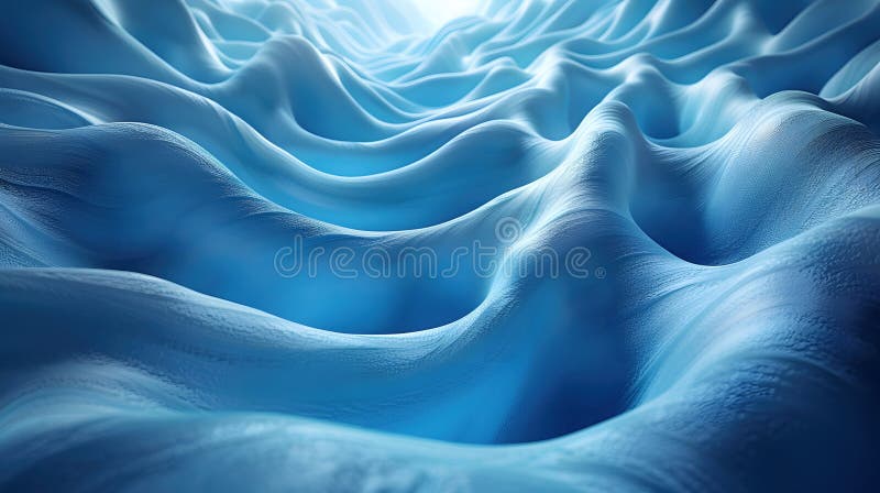 Waves of Blue Texture Create Serene and Calming Abstract Background ...