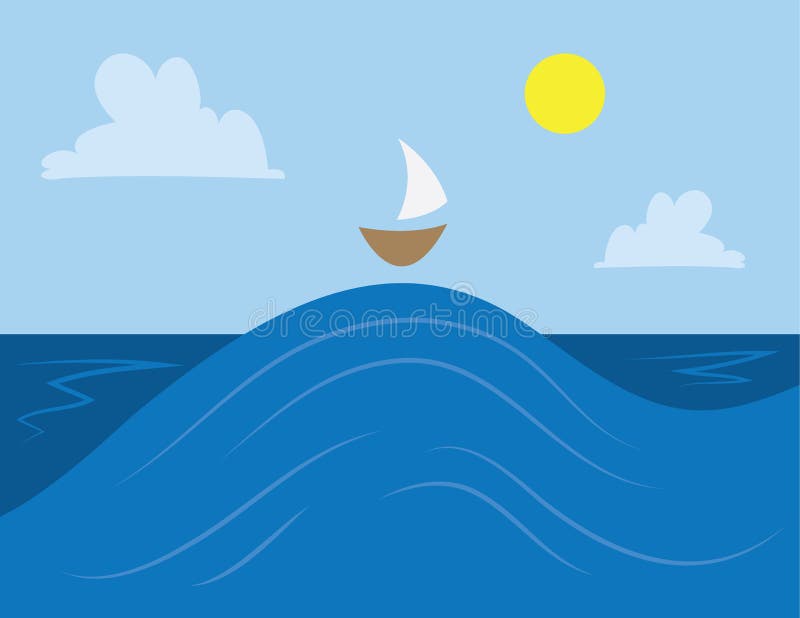 Waves Boat Stock Illustrations – 7,840 Waves Boat Stock Illustrations ...