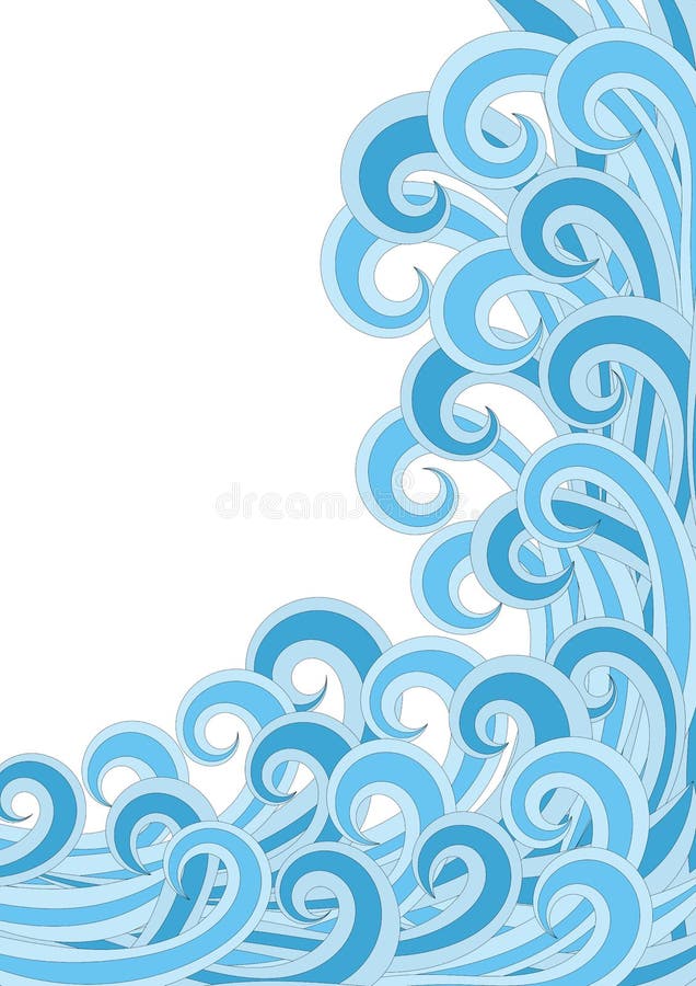 Waves Border Stock Illustrations – 13,203 Waves Border Stock ...