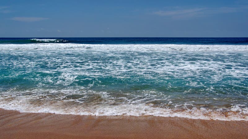 Waves Breaking on a Beach in Mexico Stock Image - Image of beach ...