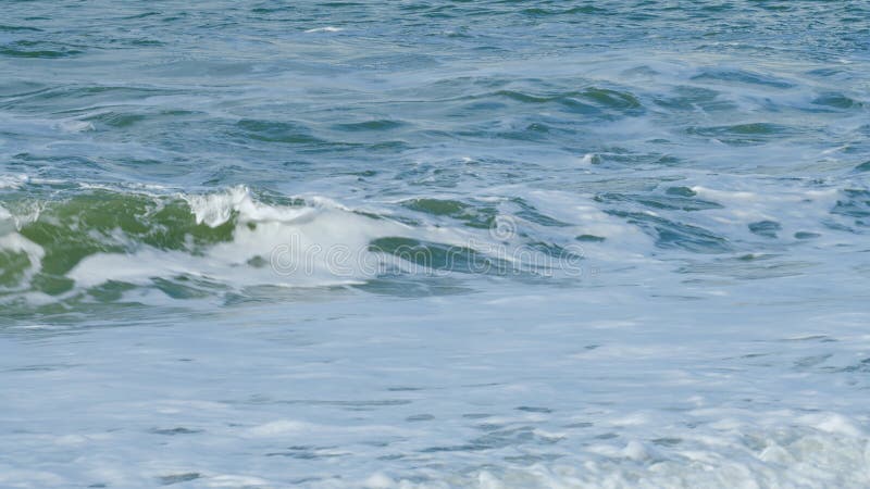 Waves Breaking on the Beach of Pebbles Surf on the Beach. Waves Washing ...