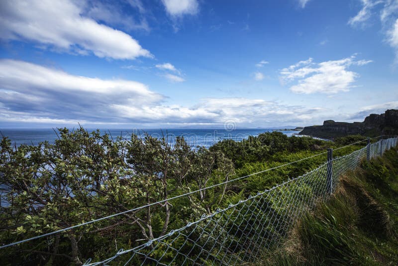 Waves Breaking on Coastal Cliffs of Scotland. Stock Photo - Image of ...