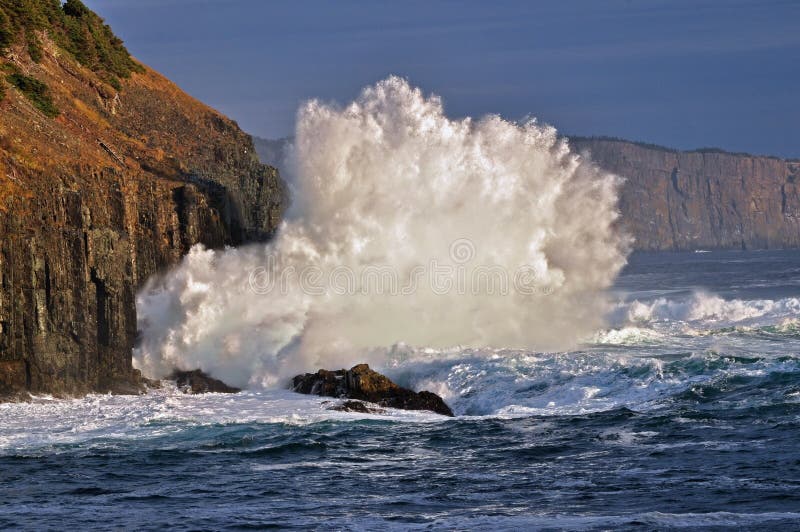 Stormy waves stock photo. Image of coastline, massive - 46953918