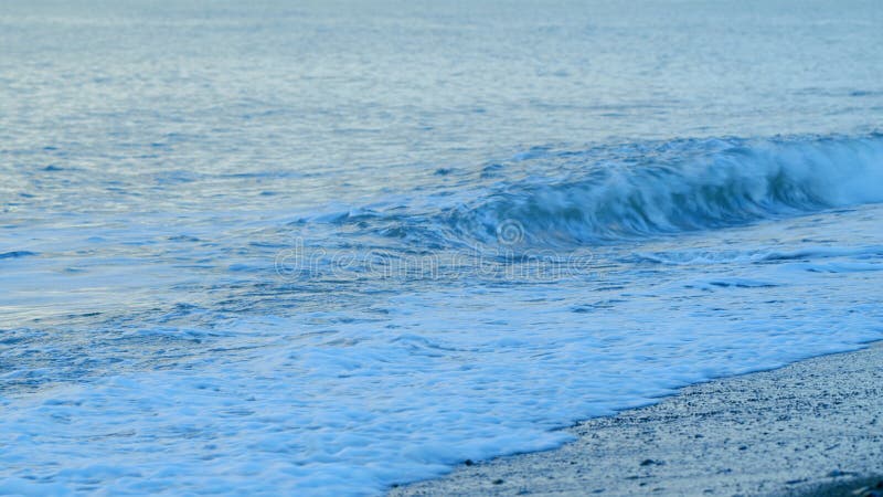 Waves Breaking at Seashore Beach Shallow Water. Abstract Nautical ...