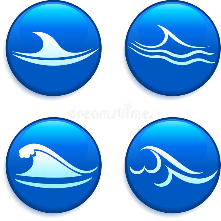 Waves on buttons stock illustration. Illustration of digitally - 36616336