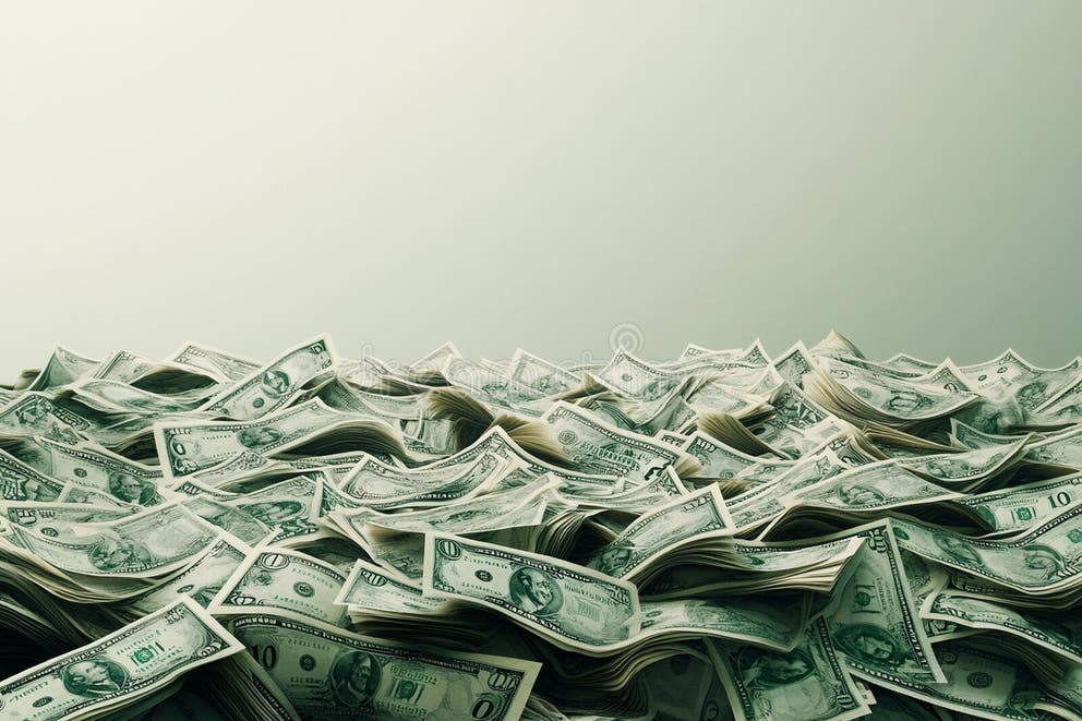 Waves of Cash Create a Dramatic Display of Wealth in a Minimalist ...