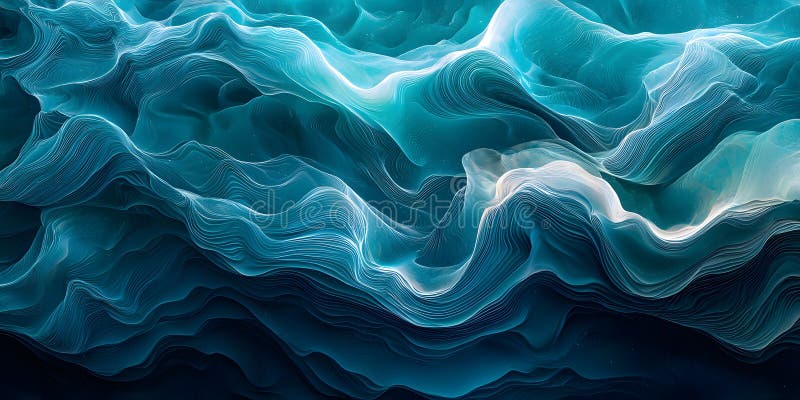 Waves Of Color In Flowing Patterns Create A Mesmerizing Visual