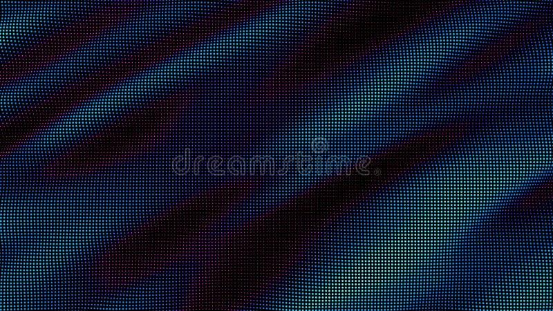 Waves of Colorful Points. Digital Data Splash of Point Array Stock ...