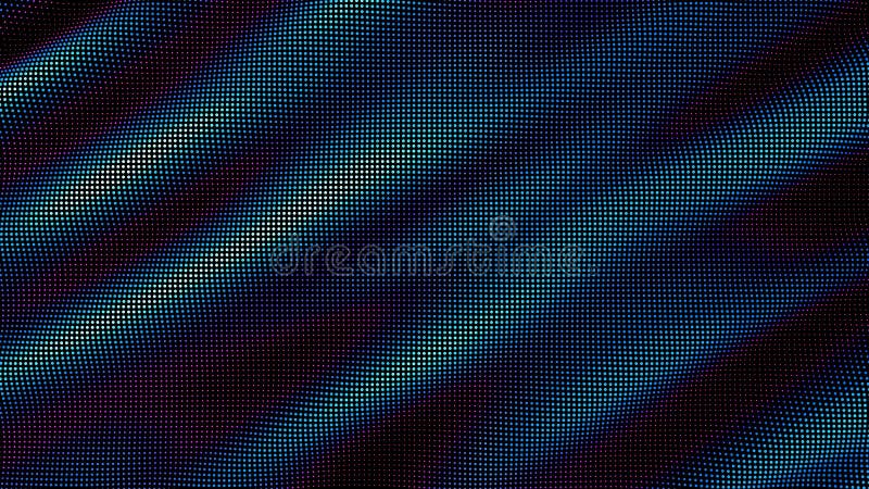 Waves of Colorful Points. Digital Data Splash of Point Array Stock ...