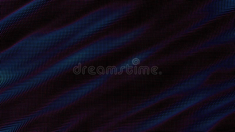 Waves Of Colorful Points Digital Data Splash Of Point Array Stock Vector Illustration Of