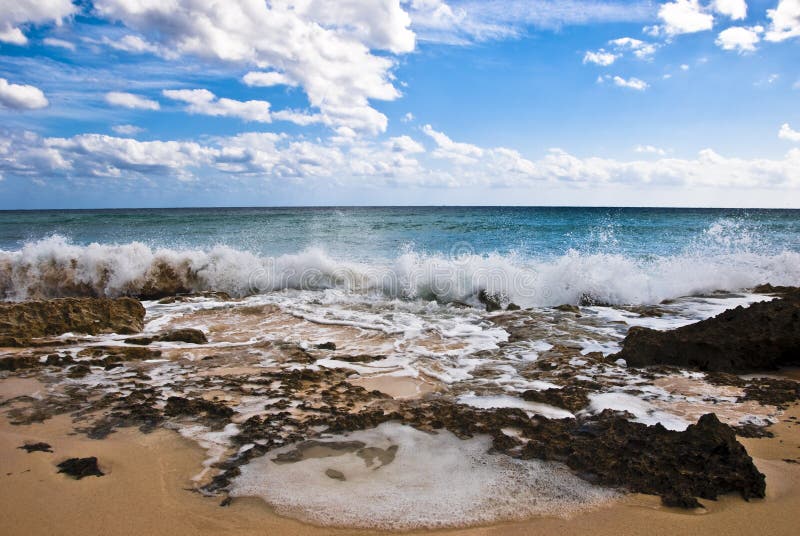 Waves coming in stock photo. Image of afternoon, bright - 12103142