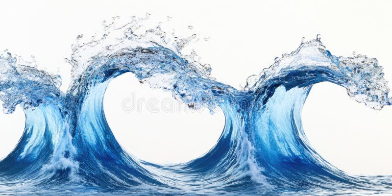 Waves Crashing Against Each Other in the Ocean Stock Image - Image of ...