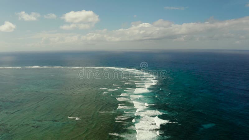 Waves Crashing on a Coral Reef. Stock Footage - Video of coast, travel ...