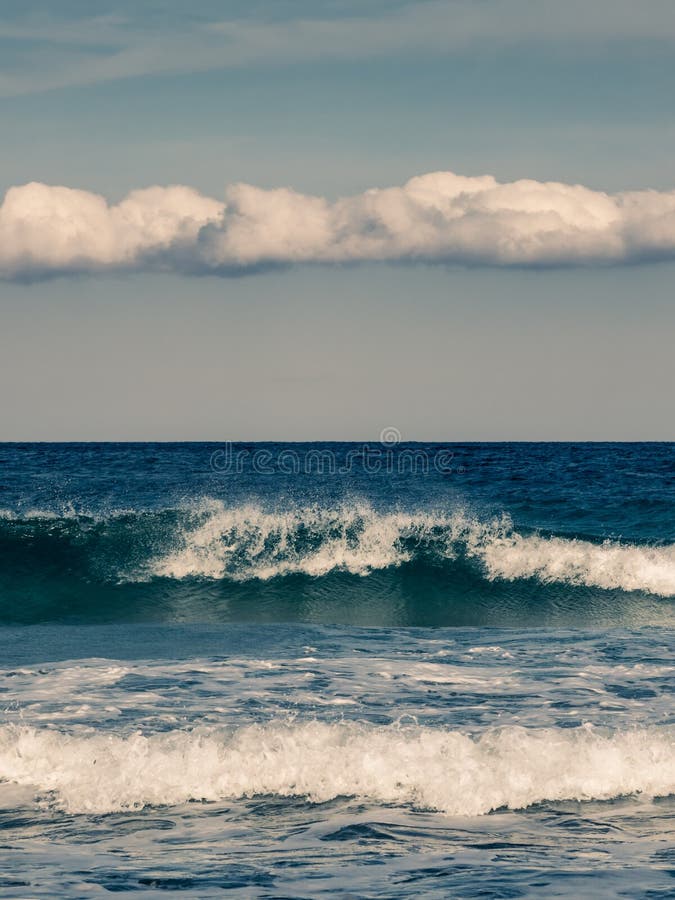 Waves Crashing Onto Beach in Corsica Stock Photo - Image of beach ...