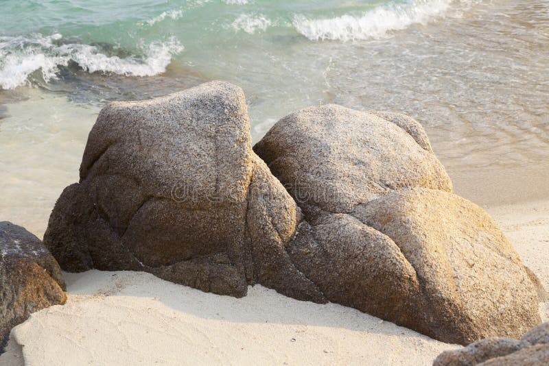 Waves crashing onto rocks stock photo. Image of travel - 70055806