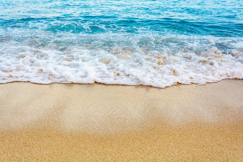 Waves Crashing into the Sand Stock Photo - Image of mediterranean ... Waves Crashing into the Sand Stock Photo - Image of mediterranean ...