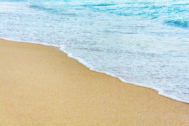 Waves Crashing into the Sand Stock Image - Image of light, reflection ...