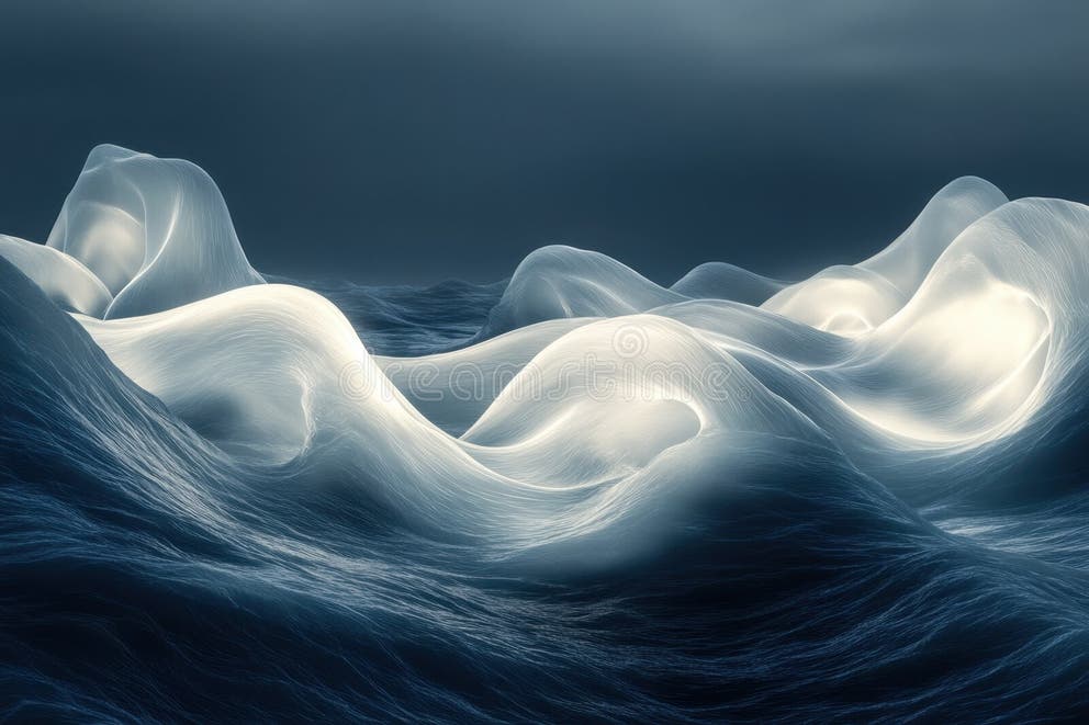Waves Create Mesmerizing Patterns in a Moody Ocean Environment during ...